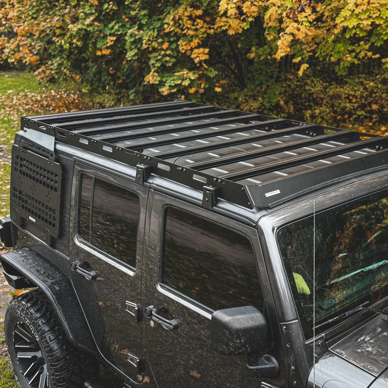 Offroad-Mania Aluminum Low Profile Roof Rack for Jeep Wrangler JKU
